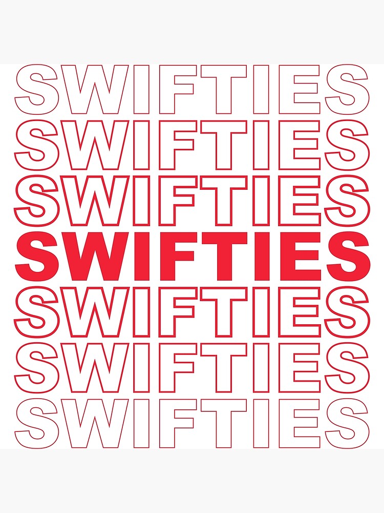 "Taylor Swift Swifties Name Typography - Red" Poster for Sale by ...