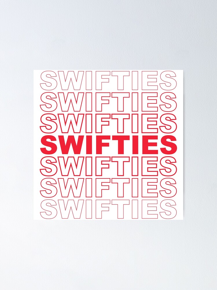 "Taylor Swift Swifties Name Typography - Red" Poster for Sale by ...