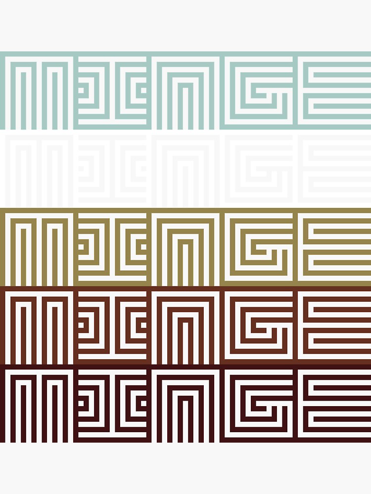 "MINGE" Sticker by Babelikeclub | Redbubble