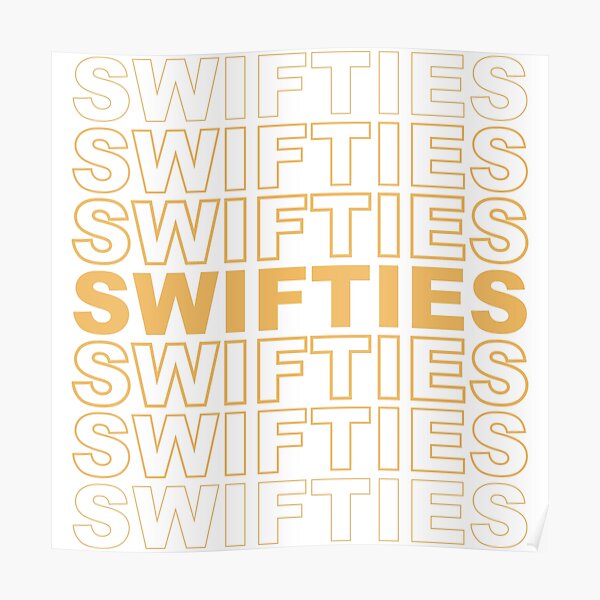 "Taylor Swift Swifties Name Typography - Yellow" Poster for Sale by ...