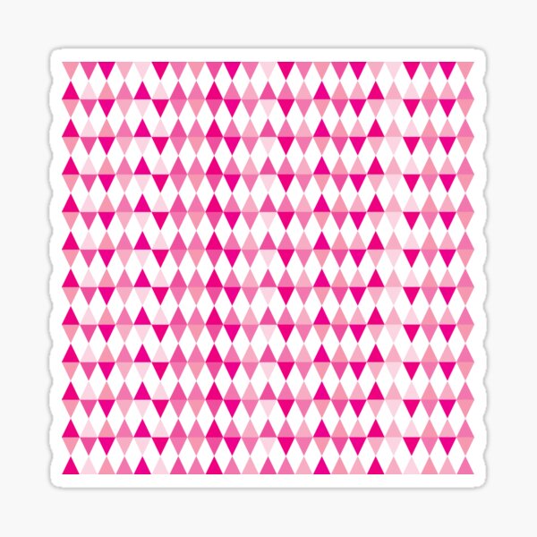 "Triangles in Shades of Pink Pattern" Sticker by geraldineMS | Redbubble