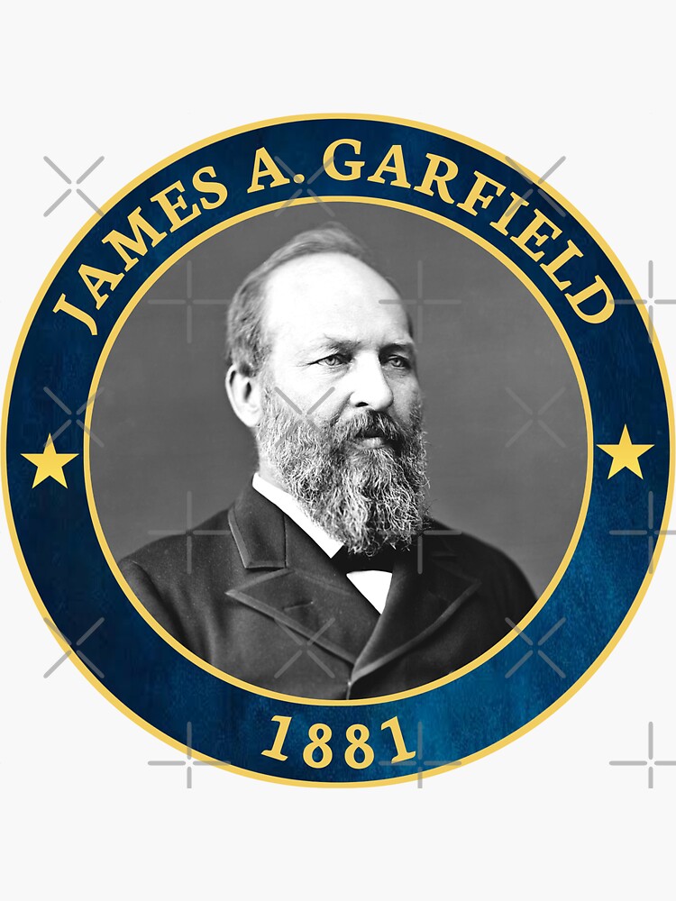 "USA presidents James A.Garfield 1881" Sticker by RBNStore | Redbubble