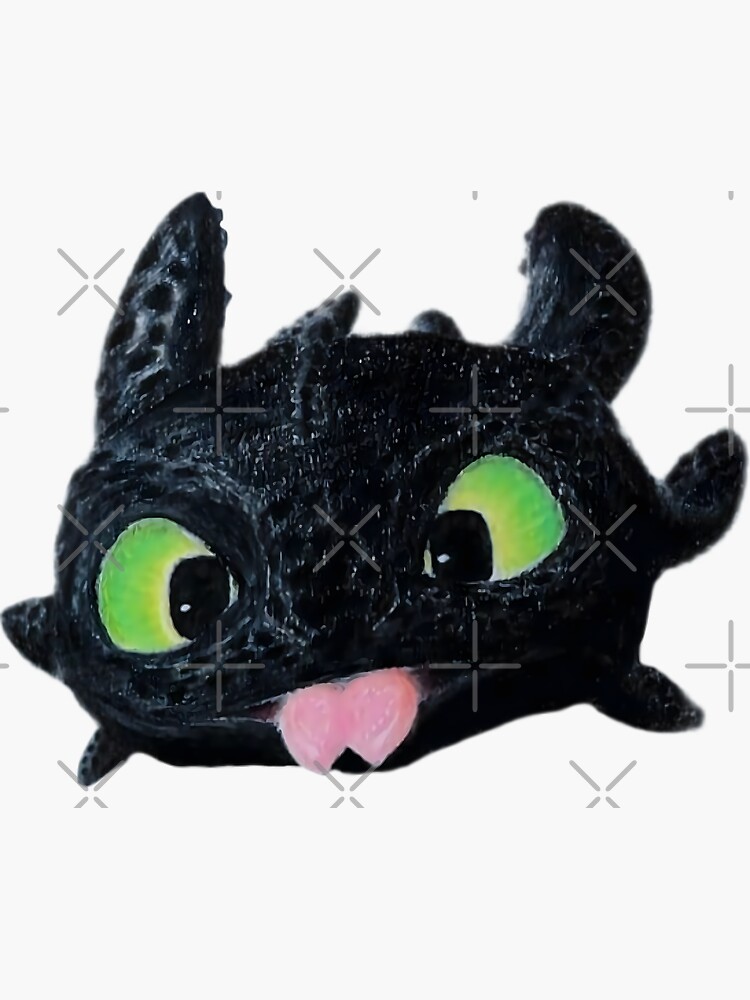 "Toothless Doing Blep" Sticker for Sale by Lycoris-art | Redbubble