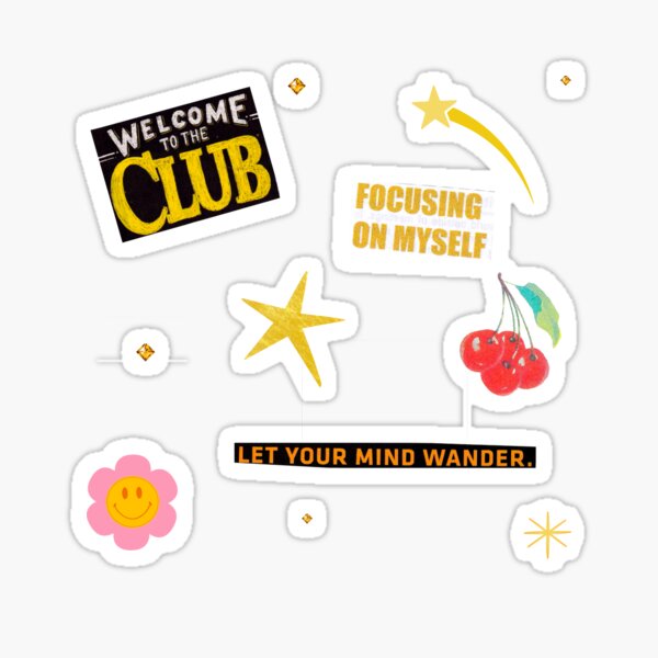 "Welcome to the Club Fun Magazine Collage Aesthetic Sticker Pack ...