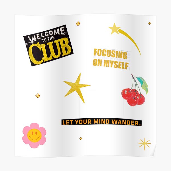 "Welcome to the Club Fun Magazine Collage Aesthetic Sticker Pack ...