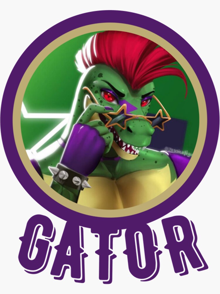 "Montgomery Gator " Sticker by Bravosupply | Redbubble