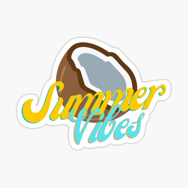 "Summer vibes" Sticker by KlimShop | Redbubble