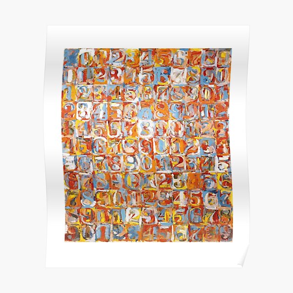 "Jasper Johns Numbers in Color 1958-59" Poster by Jeandabean9 | Redbubble