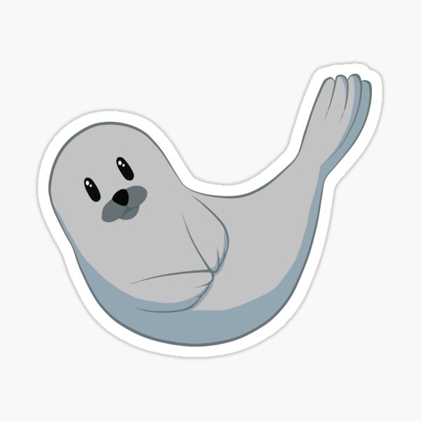 "Cute seal pup" Sticker by AniBeanz | Redbubble