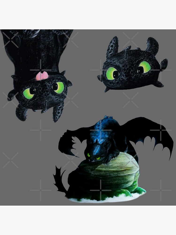 "Toothless Sticker Pack" Poster for Sale by Lycoris-art | Redbubble