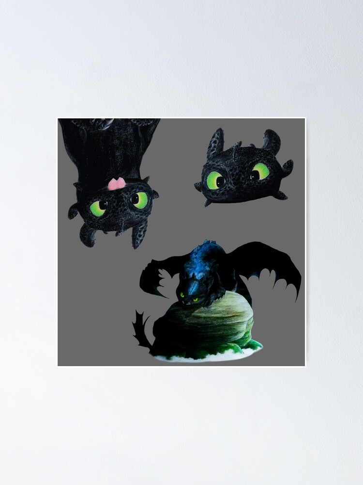 "Toothless Sticker Pack" Poster for Sale by Lycoris-art | Redbubble