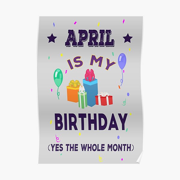 "April is my birthday yes the whole month, dark text, birthday outfit ...