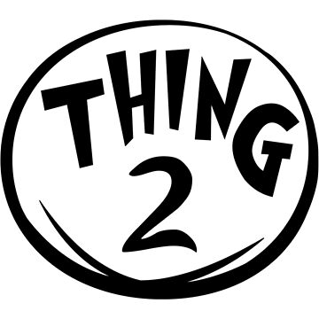 "Dr Seuss Thing 2 Emblem Red " Art Print for Sale by EricNhung1 | Redbubble