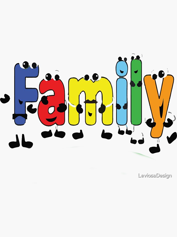 "Family Design and Illustration | LeviosaDesign" Sticker by ...