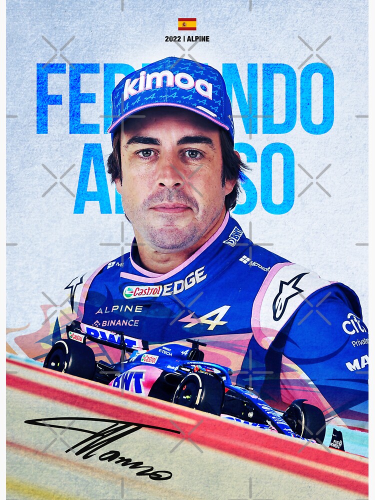 "Fernando Alonso 14" Sticker by fanaction | Redbubble