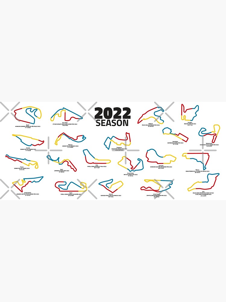 "F1 Race Tracks" Art Print for Sale by javvie | Redbubble