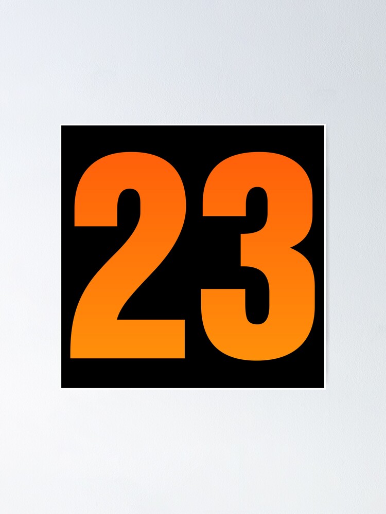 "Sports Team Number Twenty three 23" Poster for Sale by Nenicute ...