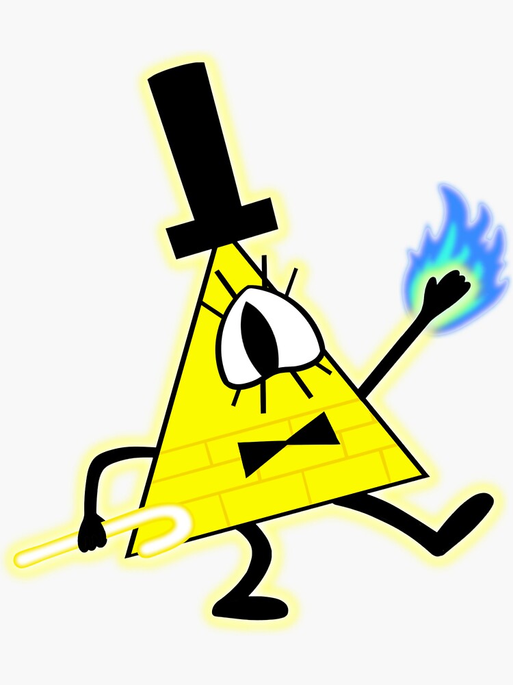 Greetings From Bill Cipher” Gravity Falls" Sticker for Sale by ...