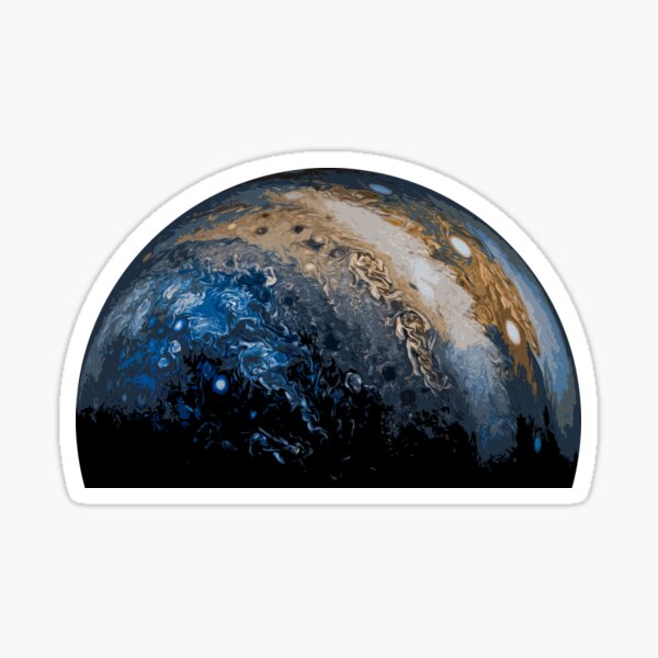 "Jupiter Stylized" Sticker by ModernJustice | Redbubble
