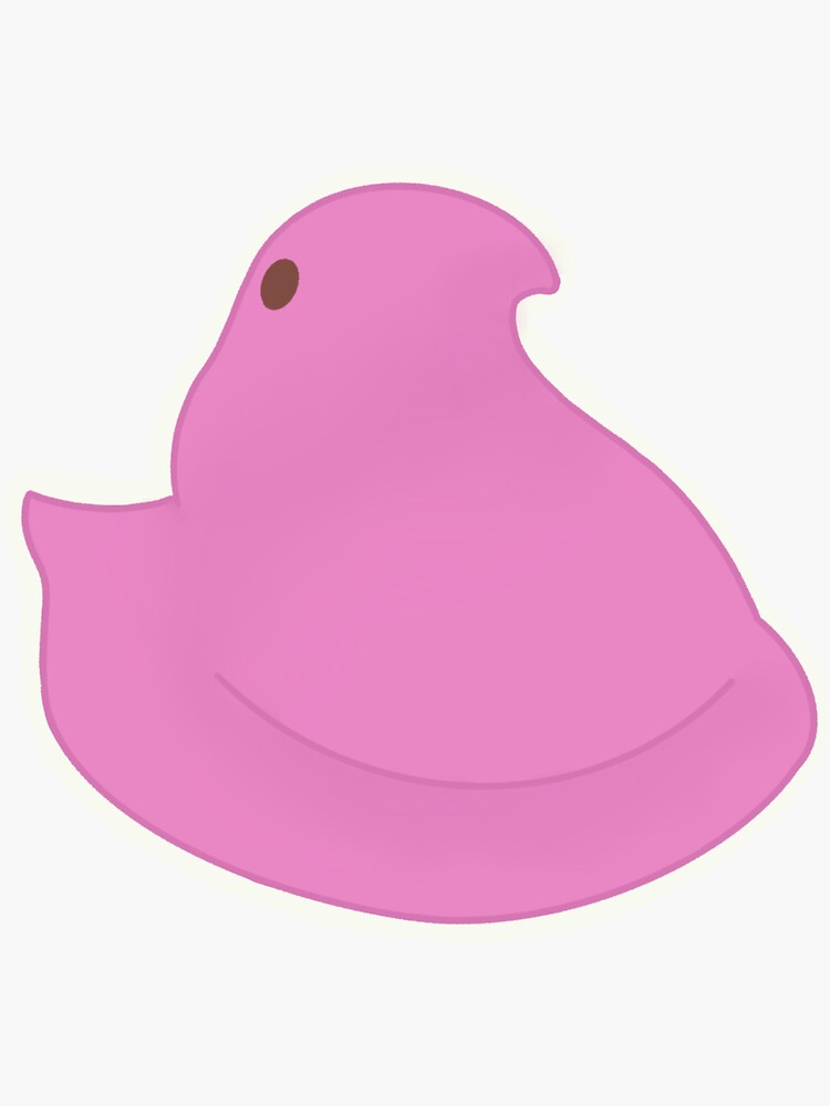 "Pretty Pink Peep" Sticker by stickercozy | Redbubble