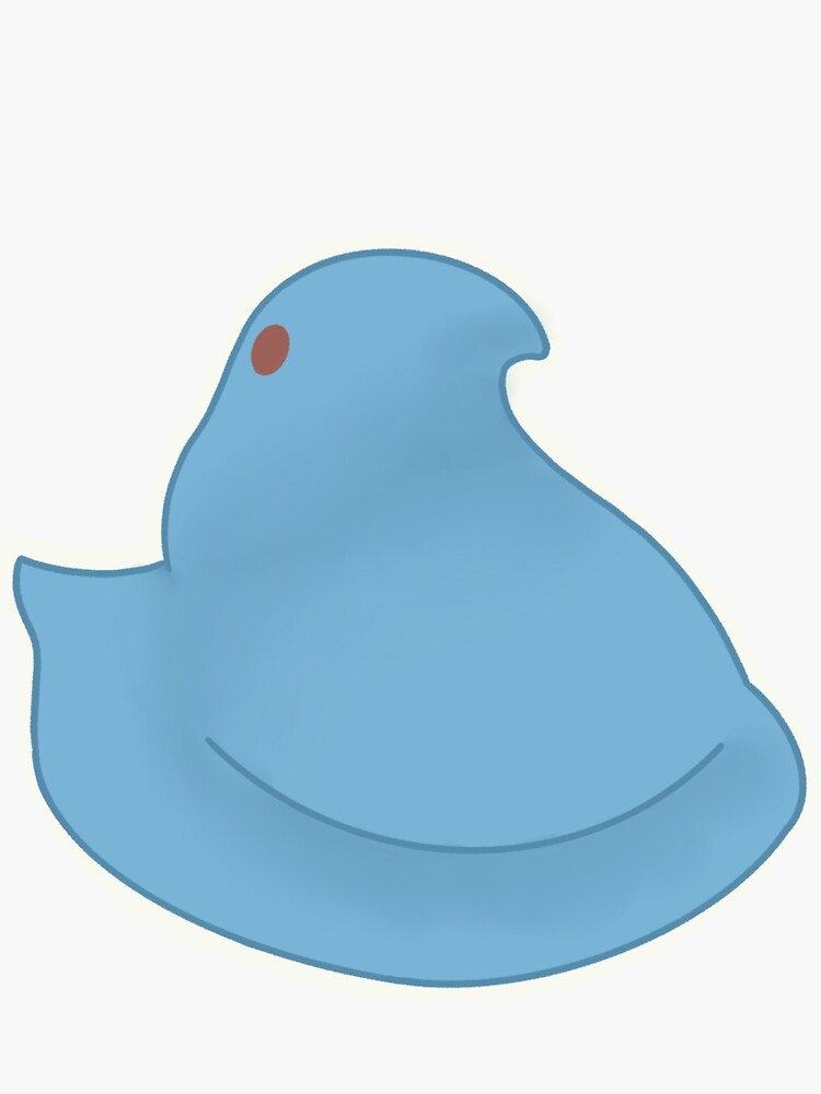 "Beautiful Blue Peep" Sticker for Sale by stickercozy | Redbubble