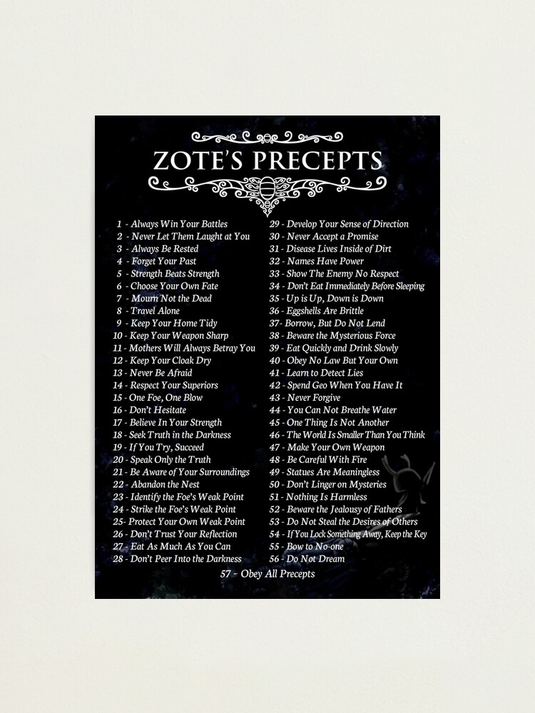 "Zote s Precepts Hollow Knight" Photographic Print for Sale by ...