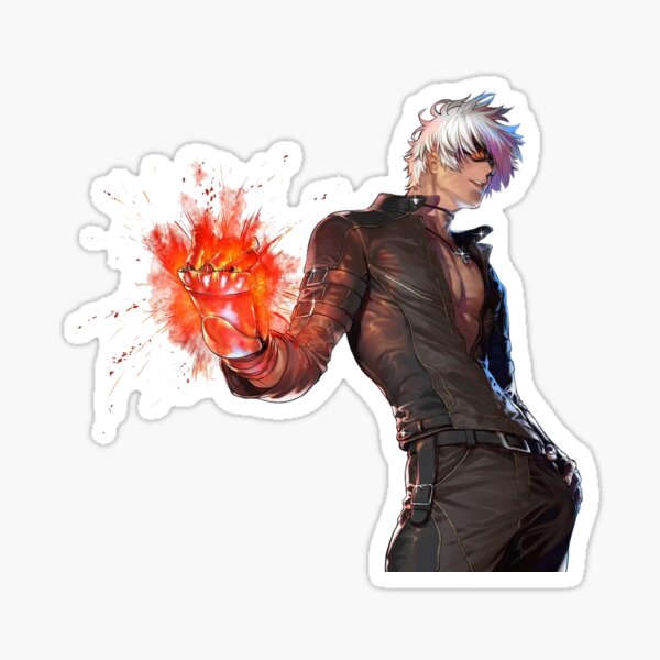 "K' Dash The King of Fighters" Sticker for Sale by happyzone7 | Redbubble