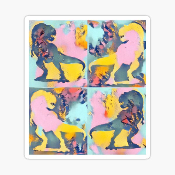 "T-Rex-MM22 Tyrannosaurus Rex" Sticker by DiscoGypsyFish | Redbubble