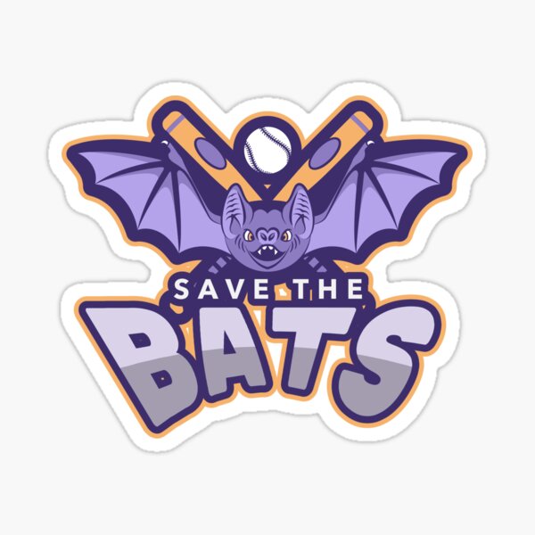 "SAVE THE BATS - ANIMAL CARE " Sticker by Sigall | Redbubble