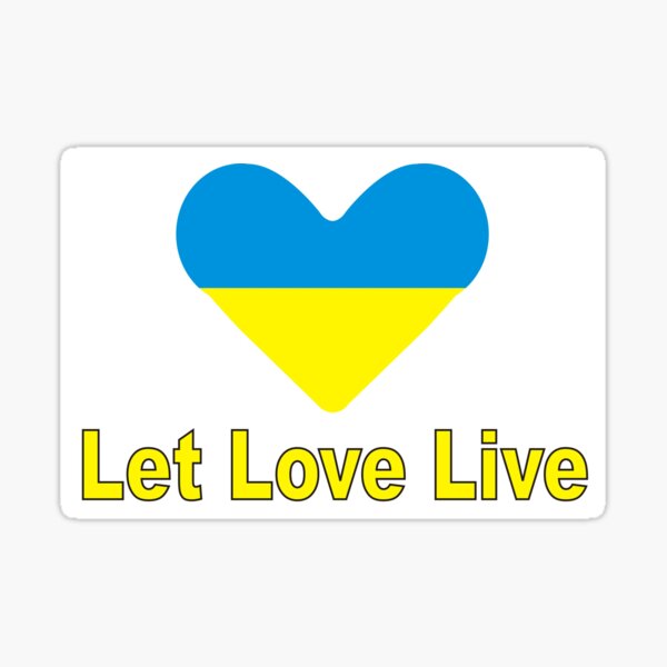 "let love live" Sticker for Sale by Lightdim | Redbubble