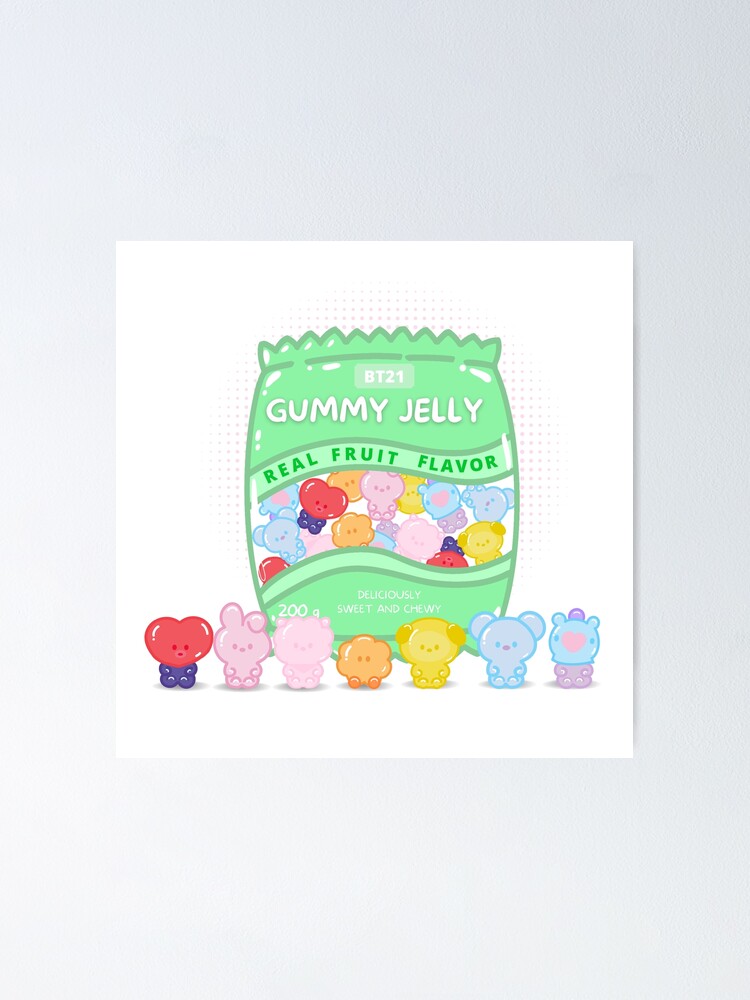 "BTS - Baby BT21 My Little Buddy Gummy Jelly" Poster for Sale by ...