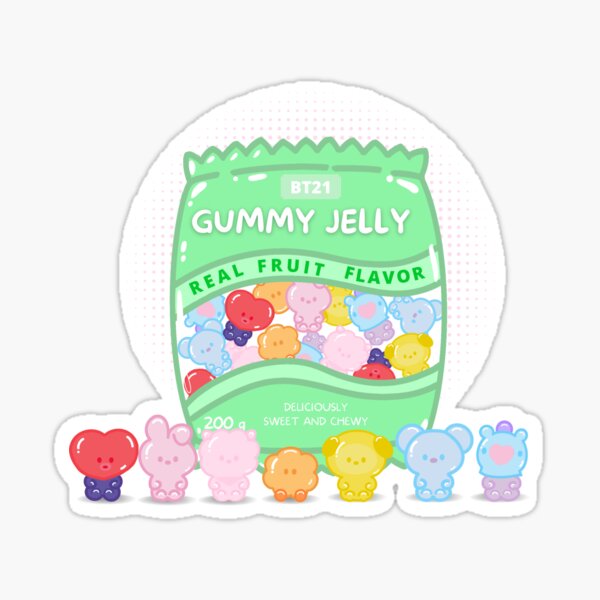 "BTS - Baby BT21 My Little Buddy Gummy Jelly" Sticker by shiminee ...