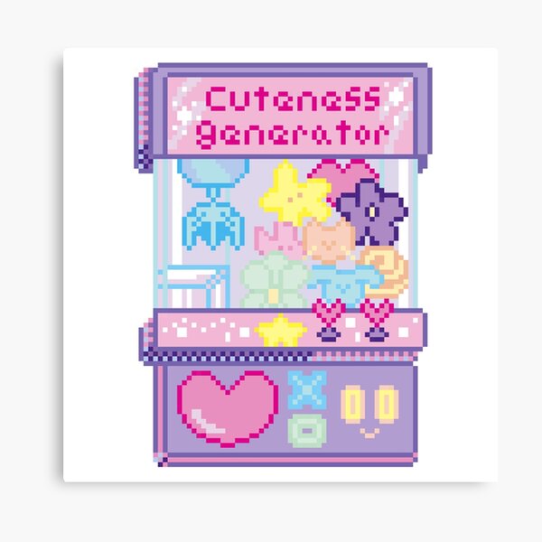 "Claw Machine Cuteness Generator Pixel Art Plushies Stuffed Animals ...