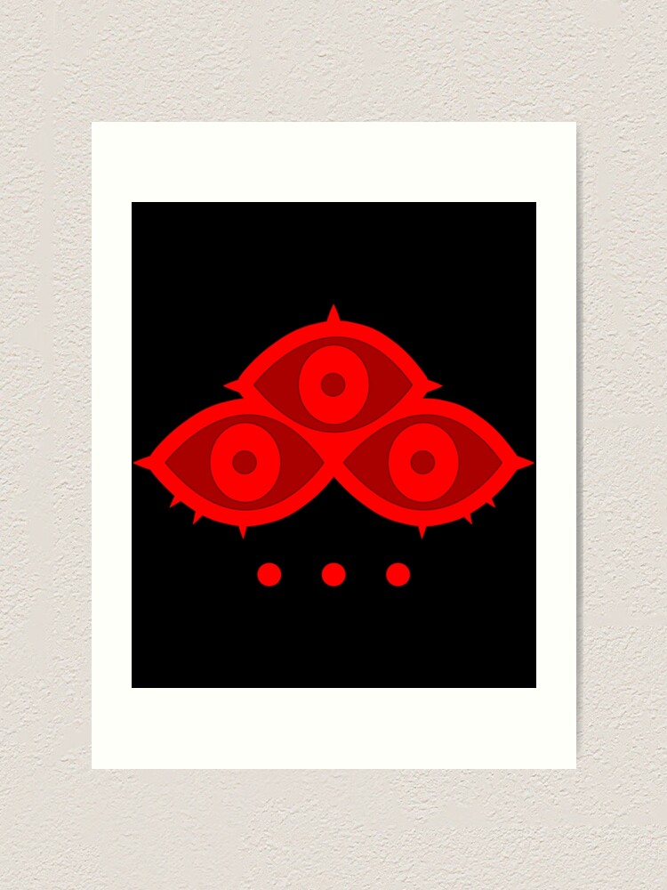 "Zahard symbol - Red Three Eyes " Art Print for Sale by Shihiko-Anime ...