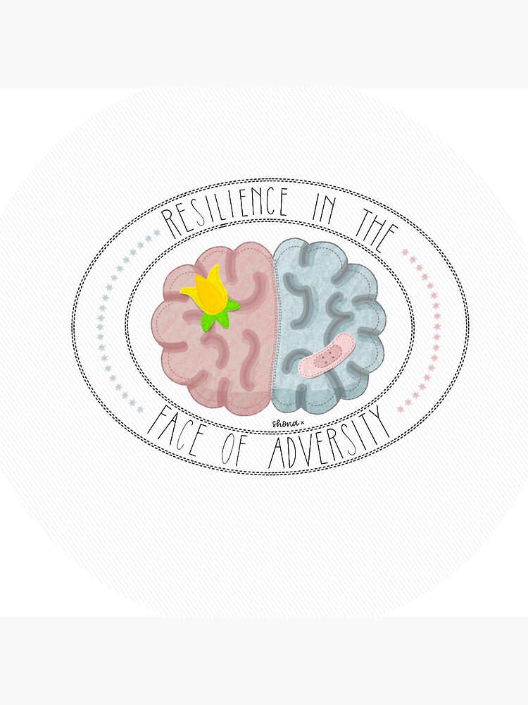 "Resilience in the Face of Adversity" Sticker by ShocoLoco | Redbubble