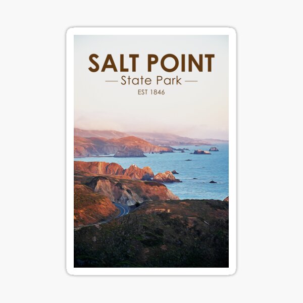 "Salt Point State Park California Watercolor" Sticker for Sale by ...