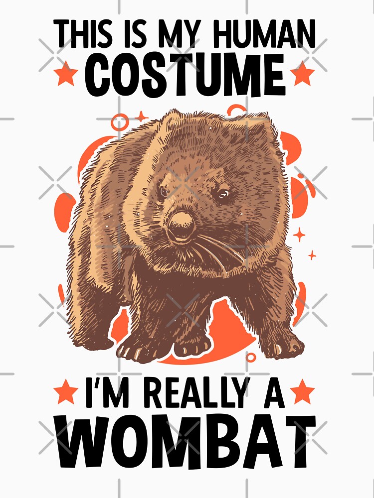 "Wombat costume marsupial Australian wombat" Essential T-Shirt by ...