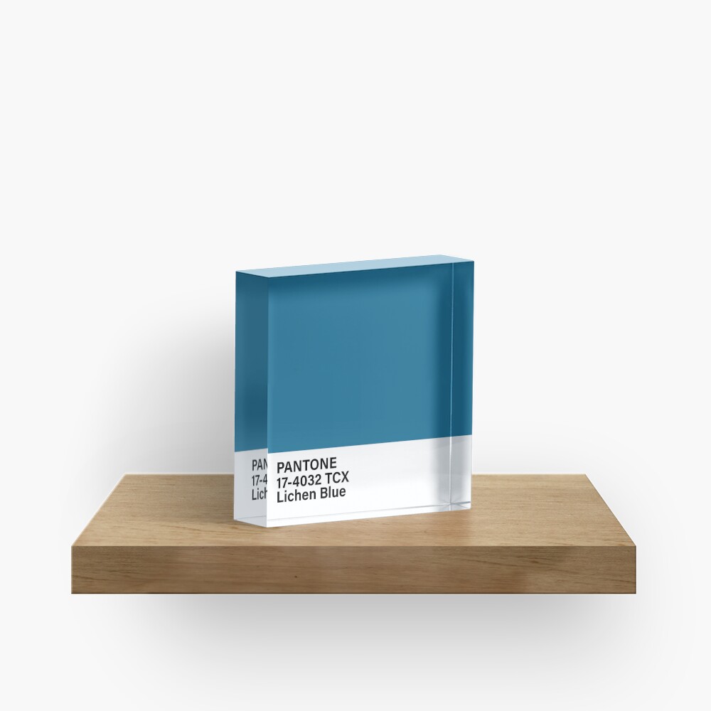 "PANTONE 17-4032 TCX Lichen Blue" Acrylic Block for Sale by princessmi ...