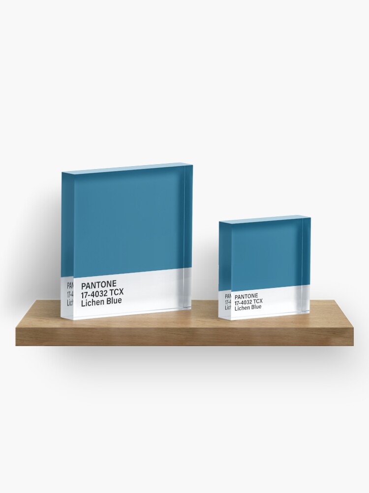 "PANTONE 17-4032 TCX Lichen Blue" Acrylic Block for Sale by princessmi ...
