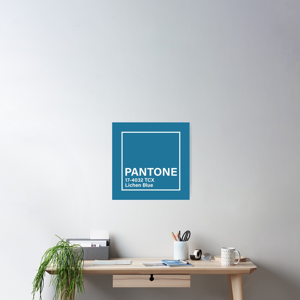 "PANTONE 17-4032 TCX Lichen Blue" Poster for Sale by princessmi-com ...
