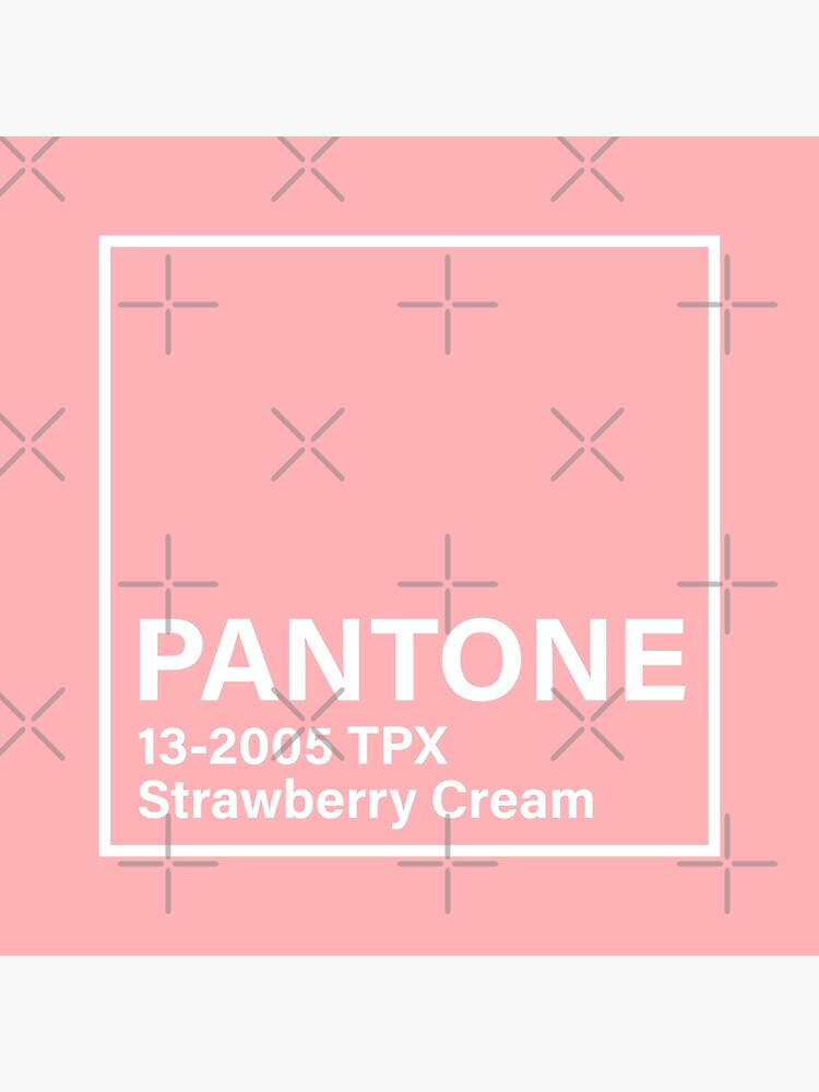 "PANTONE 13-2005 TPX Strawberry Cream, pink" Poster for Sale by ...