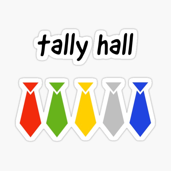 "Matching Ties - Tally Hall" Sticker by Trending-Oceans | Redbubble