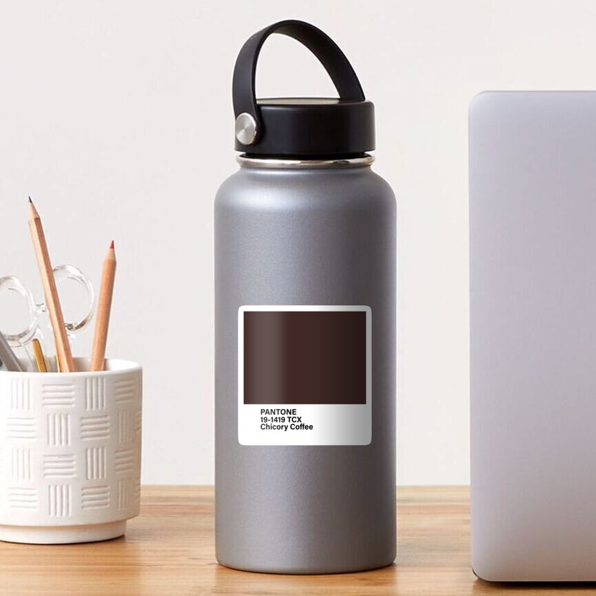 "PANTONE 19-1419 TCX Chicory Coffee" Sticker for Sale by princessmi-com ...