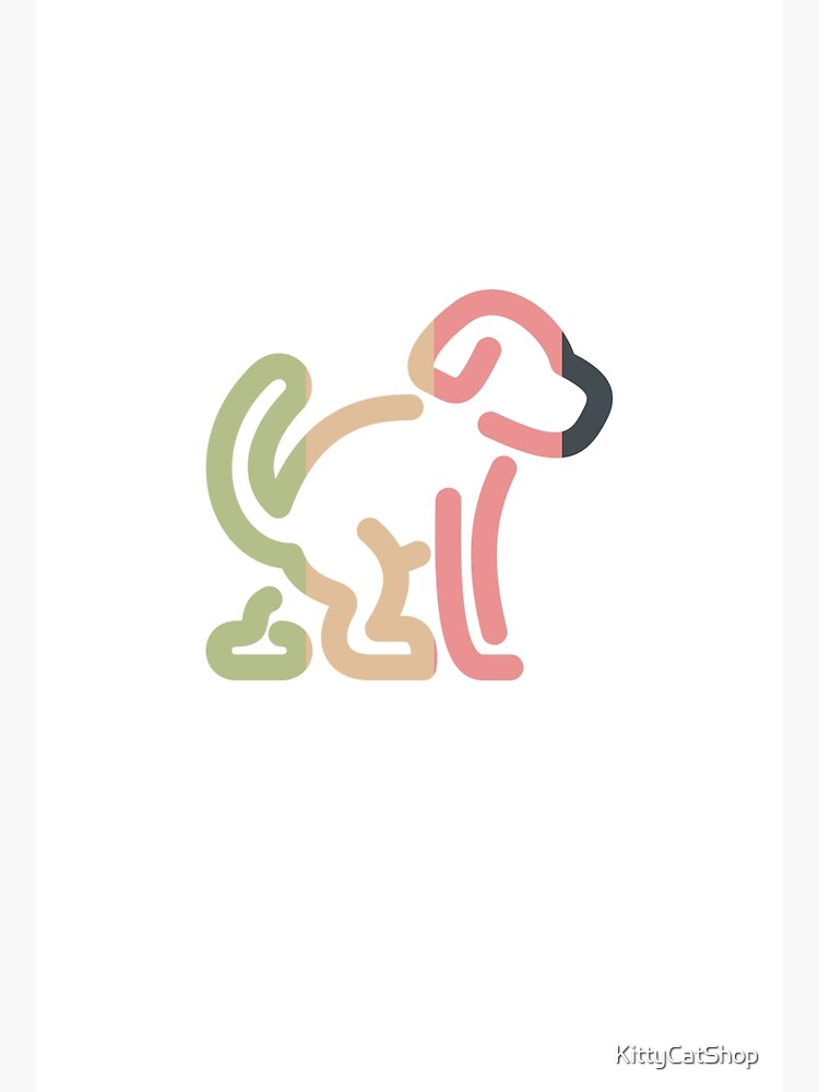 "Dogs Pooping" Poster for Sale by KittyCatShop | Redbubble