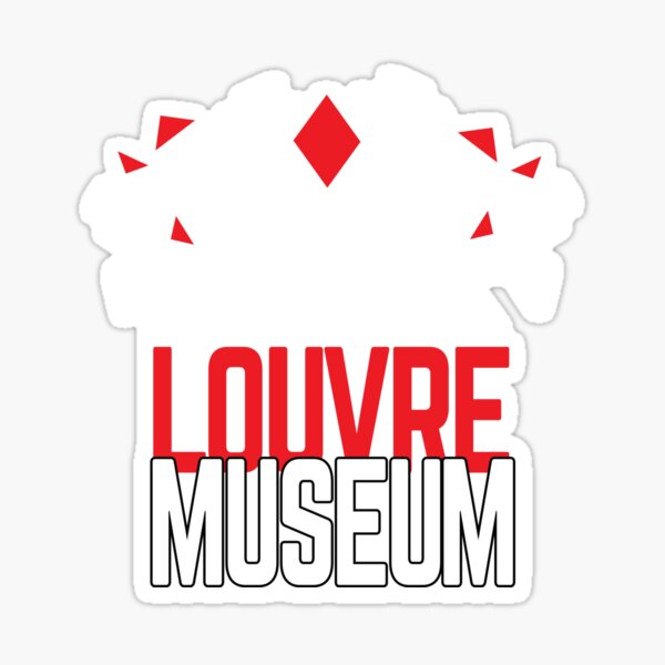 "Louvre Museum t-shirt design" Sticker by harrydexign99 | Redbubble
