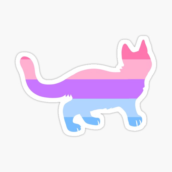 "Catgender - cat" Sticker for Sale by toadtopia | Redbubble
