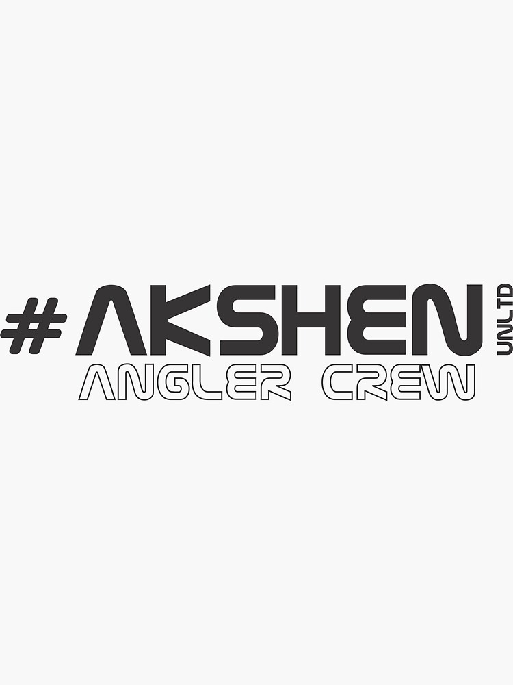 "akshen unlimited angler crew" Sticker by hokulau53 | Redbubble