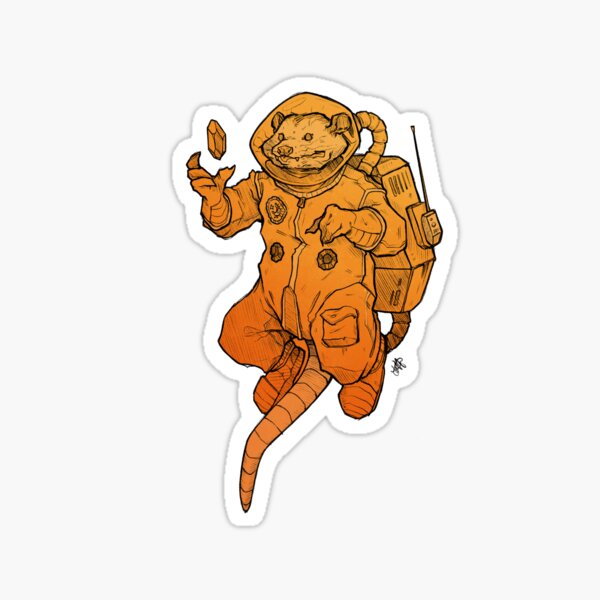 "Captain Crunch the Astronaut" Sticker by kerinewton | Redbubble
