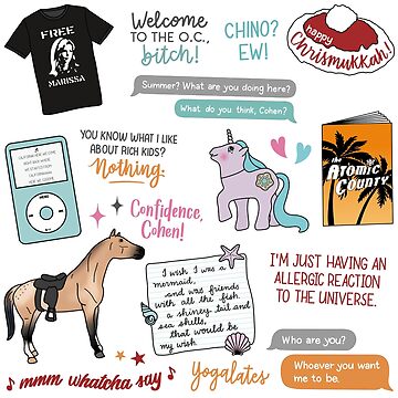 "The O.C. | TV Show Art " Sticker for Sale by lettersofjoy | Redbubble