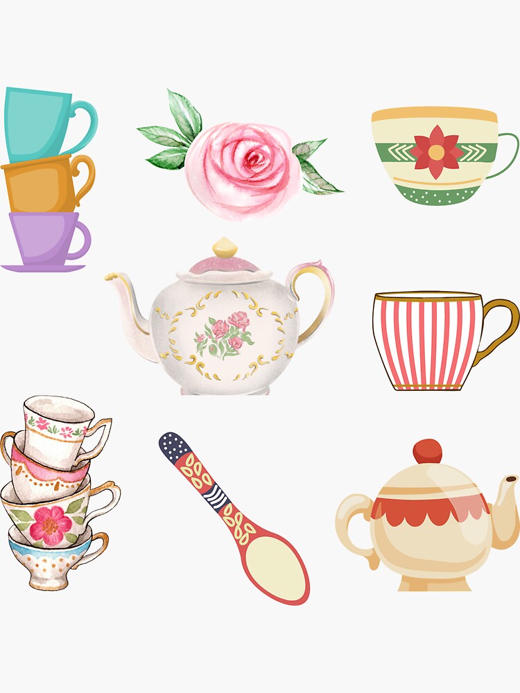 "Porcelain stickers pack" Sticker by Natiii8 | Redbubble